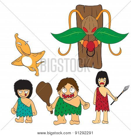 Stone Age People Vector & Photo (Free Trial) | Bigstock