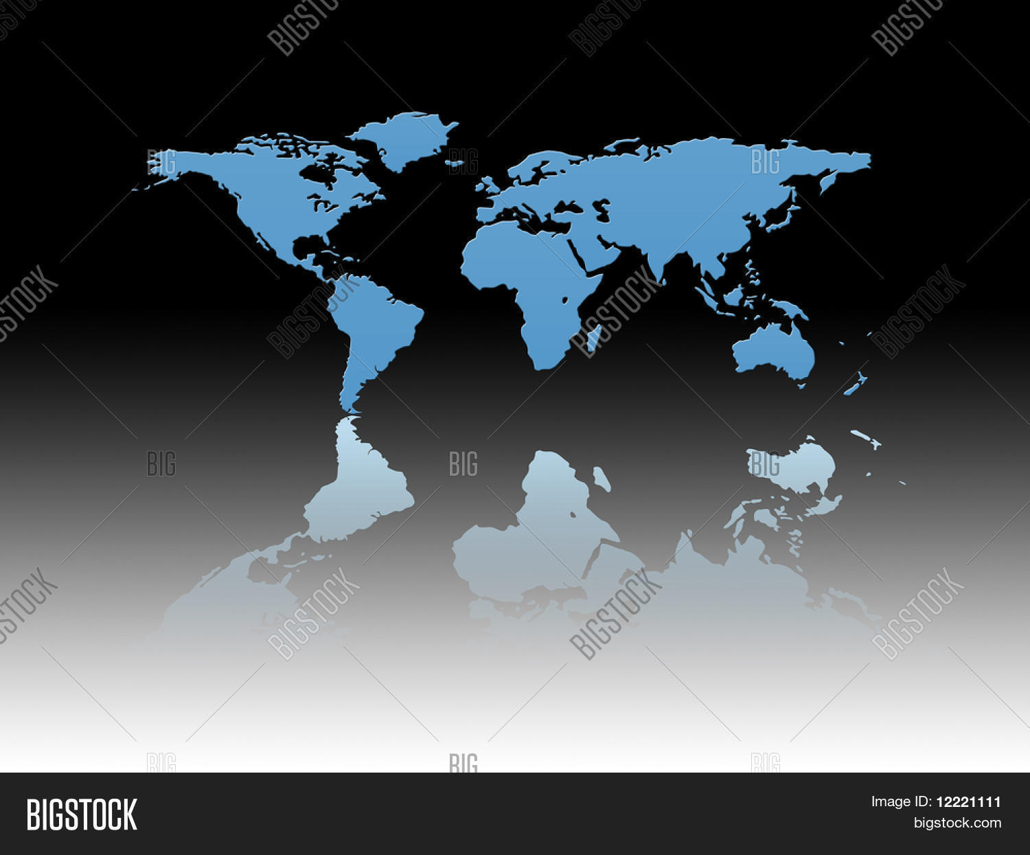 World Outline Map Image & Photo (Free Trial) | Bigstock