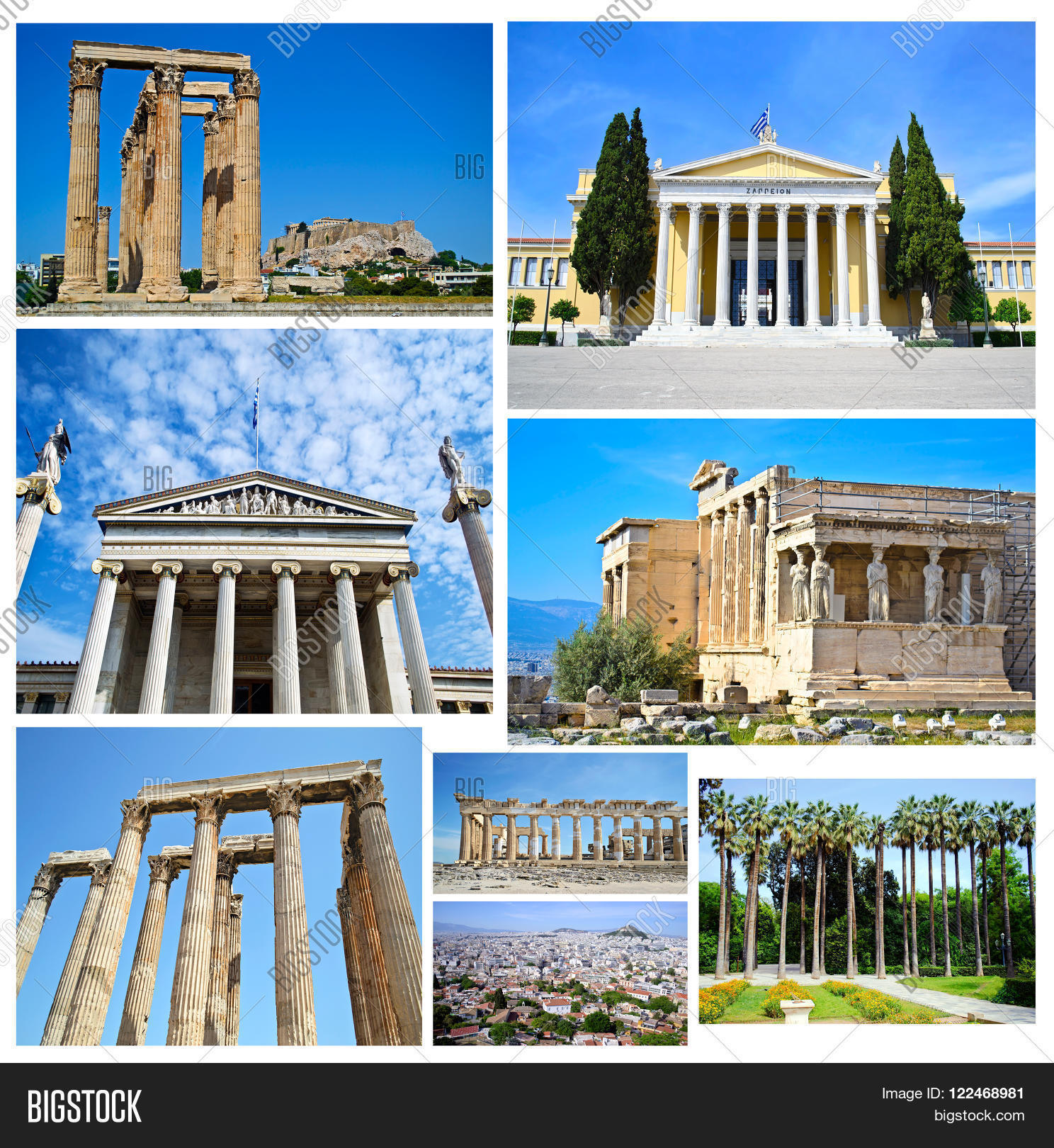 Collage Athens Greece Image & Photo (Free Trial) | Bigstock