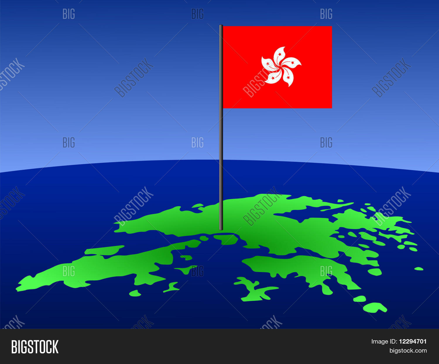 Map Hong Kong Their Image & Photo (Free Trial) | Bigstock