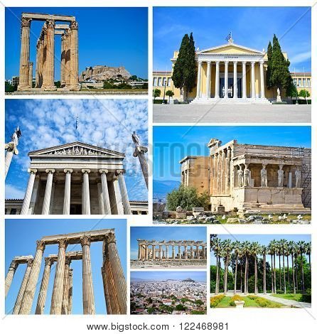 Collage Athens Greece Image & Photo (Free Trial) | Bigstock