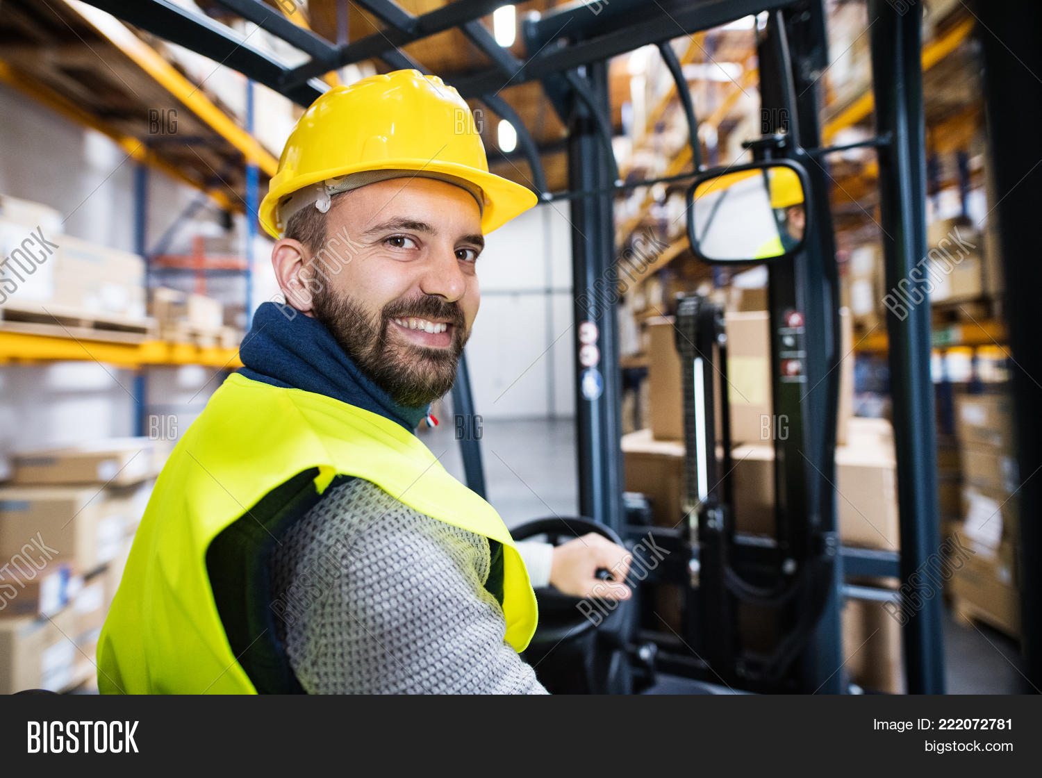 Man Forklift Driver Image & Photo (Free Trial) | Bigstock