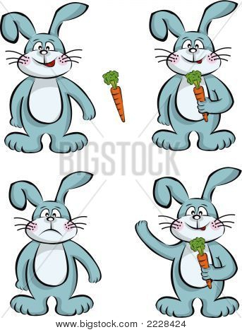 4 Smart Rabbits Vector & Photo (Free Trial) | Bigstock
