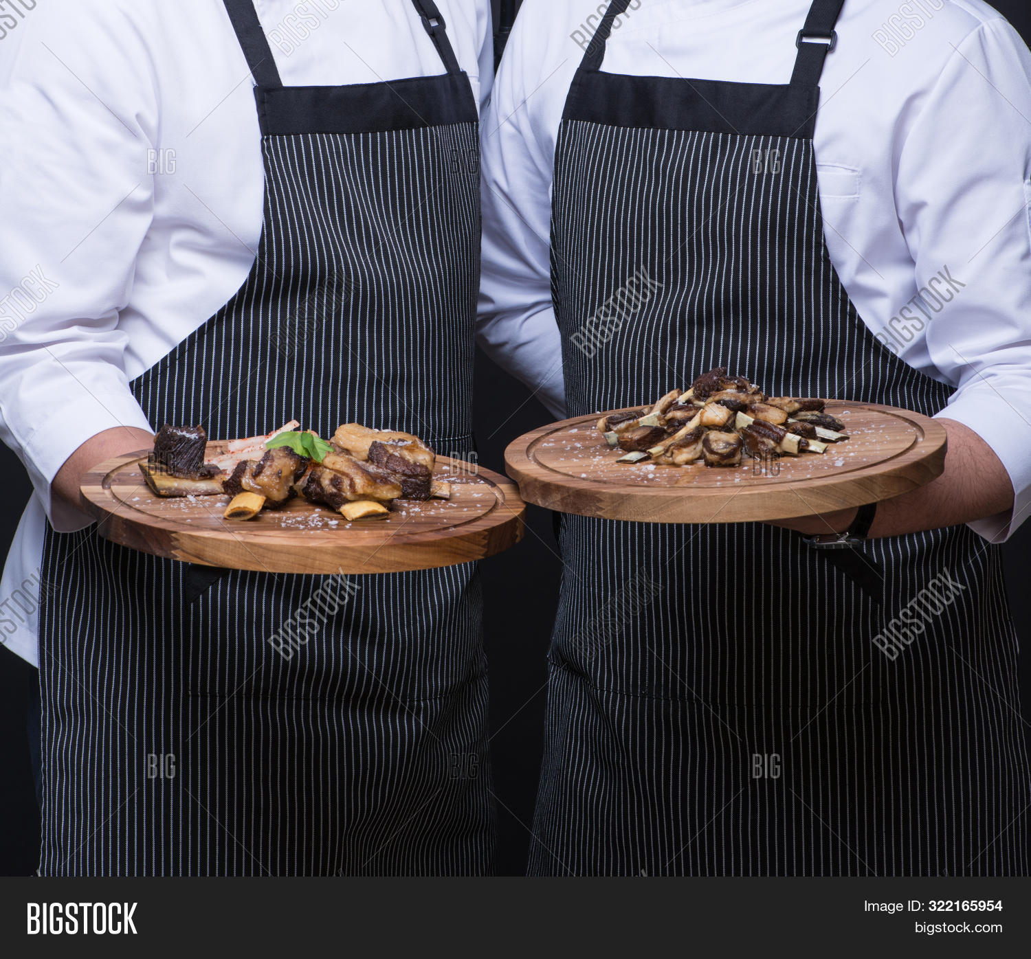 Two Waiters Serve Meat Image & Photo (Free Trial) | Bigstock