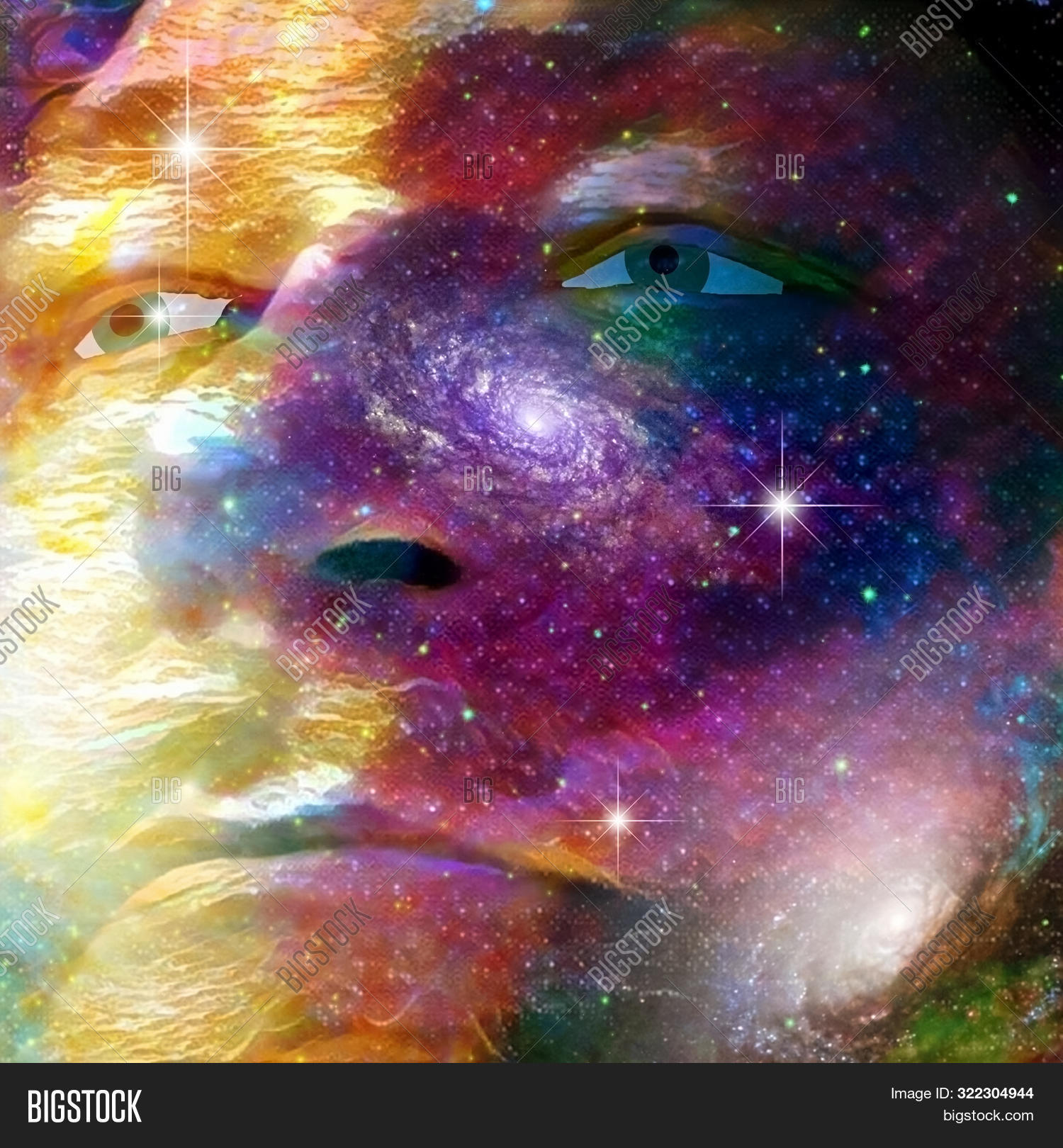 Surrealism. Man's Face Image & Photo (Free Trial) | Bigstock