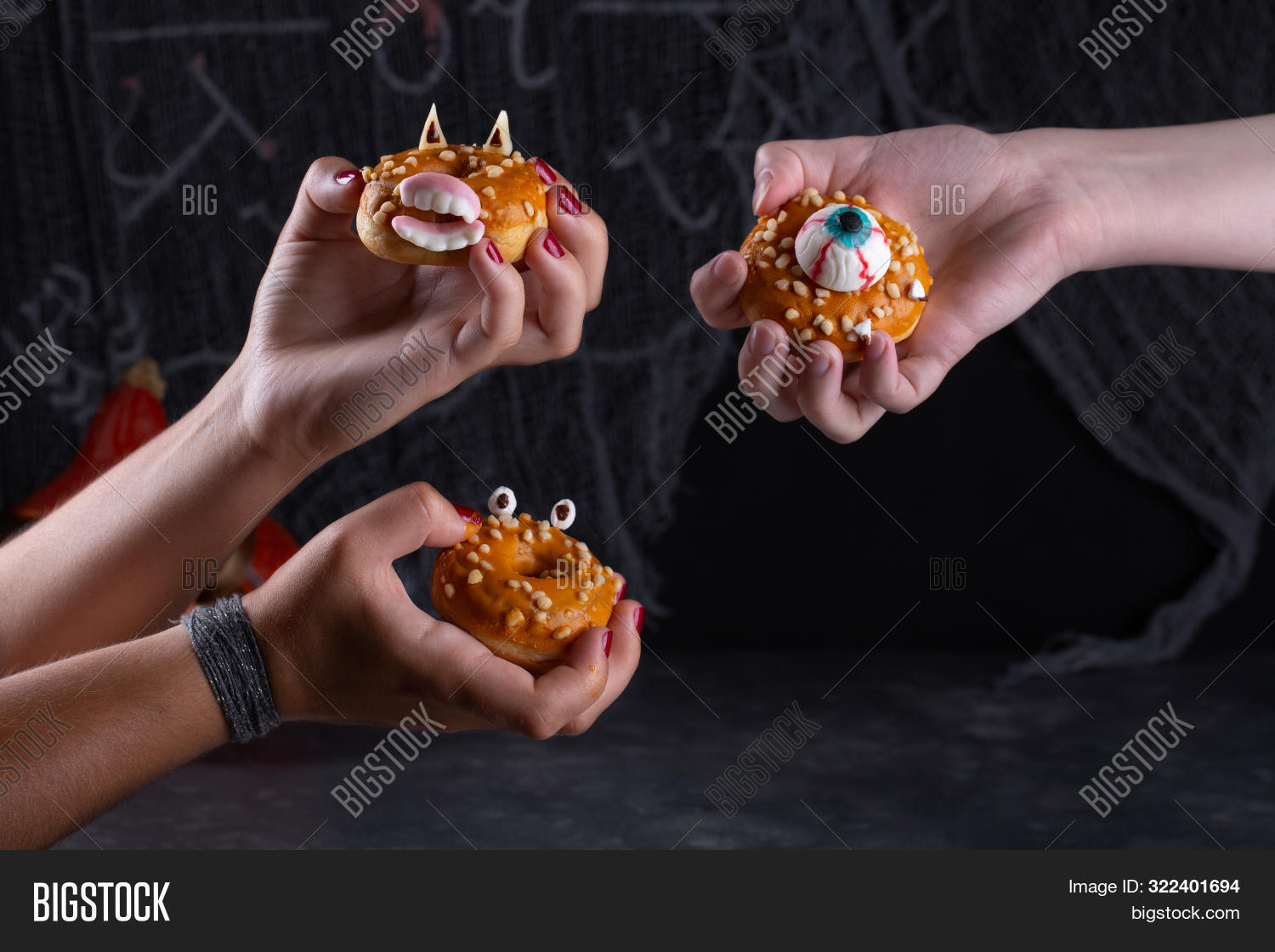 Scary Halloween Donuts Image & Photo (Free Trial) | Bigstock