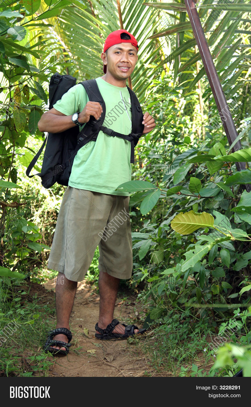 Hiking Backpacker Man Image & Photo (Free Trial) | Bigstock