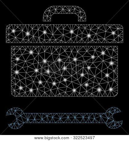 Glowing Mesh Toolbox Vector & Photo (Free Trial) | Bigstock