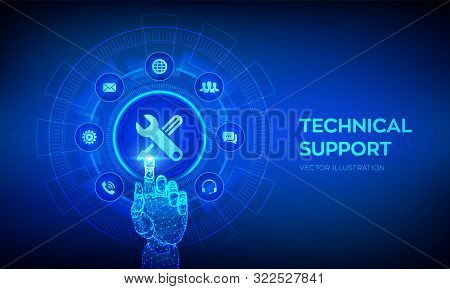 Technical Support. Vector & Photo (Free Trial) | Bigstock