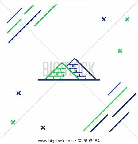 Blue Green Line Egypt Vector & Photo (Free Trial) | Bigstock