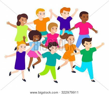 Group Cartoon Happy Vector & Photo (Free Trial) | Bigstock
