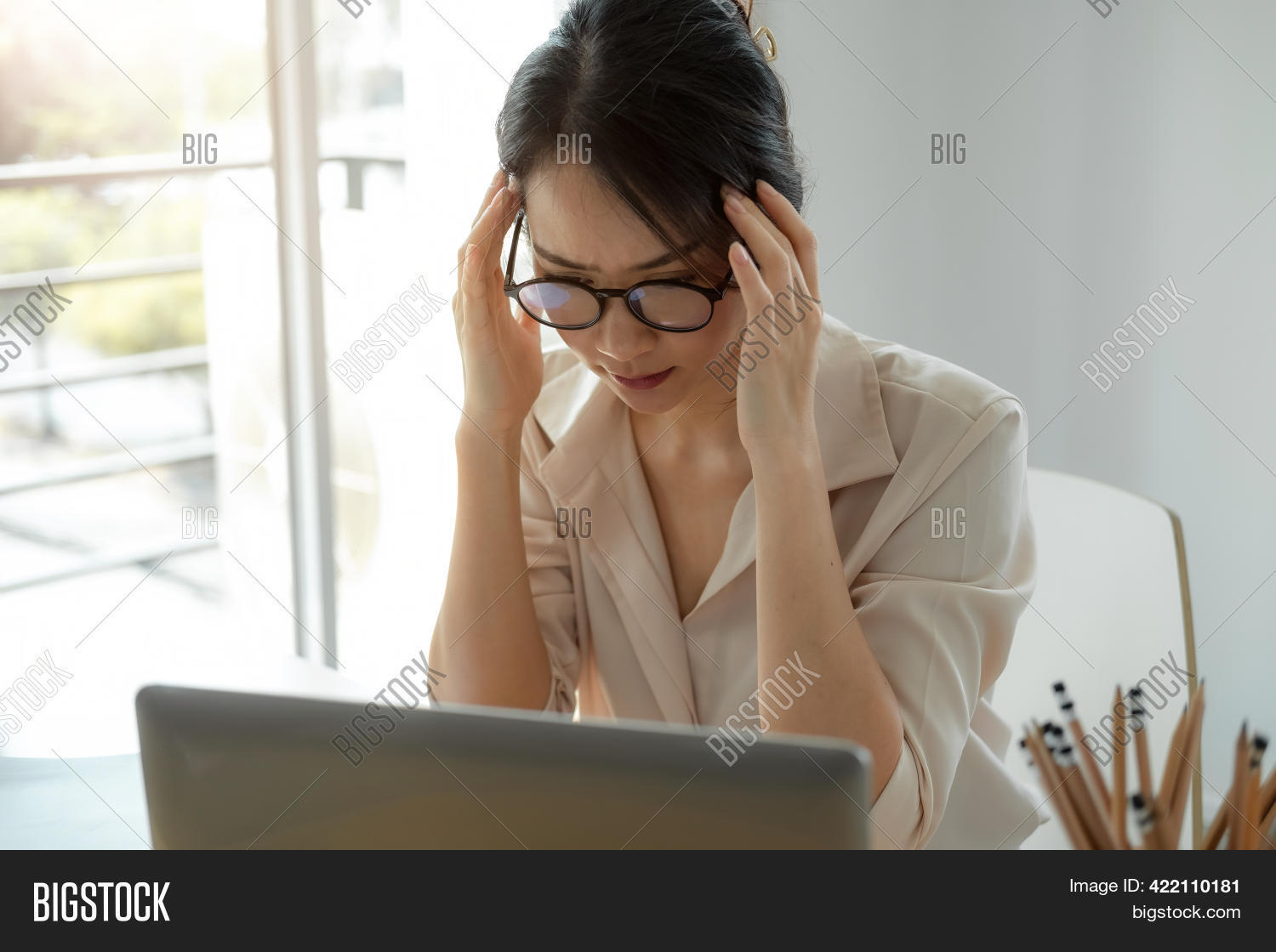 Tired Asian Business Image And Photo Free Trial Bigstock