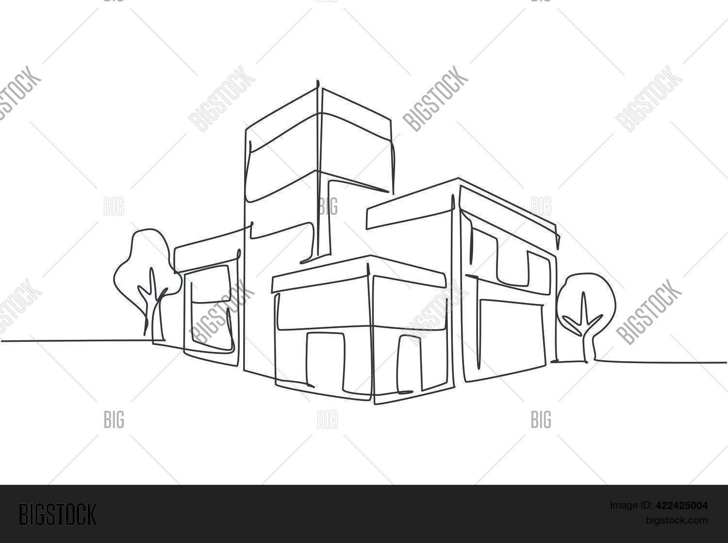 Single Continuous Vector & Photo (Free Trial) | Bigstock