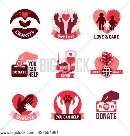 Charity Pink Logo Vector & Photo (Free Trial) | Bigstock