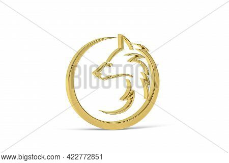 Golden 3d Wolf Icon Image & Photo (Free Trial) | Bigstock