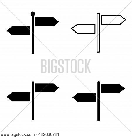 Set Signpost Street Vector & Photo (Free Trial) | Bigstock