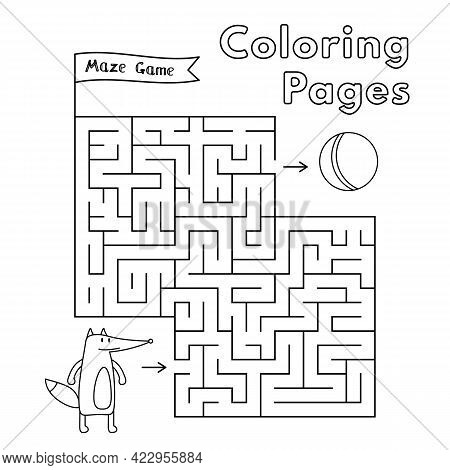 Cartoon Fox Maze Game Vector & Photo (Free Trial) | Bigstock