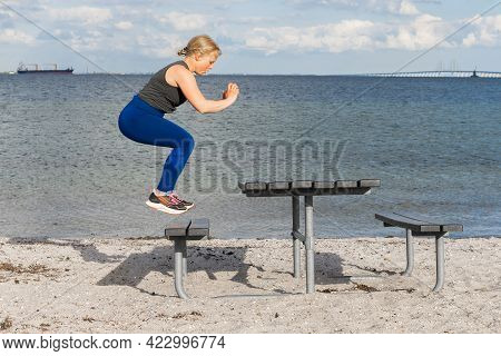 Woman Jumping Into Water Images, Illustrations & Vectors (Free) - Bigstock