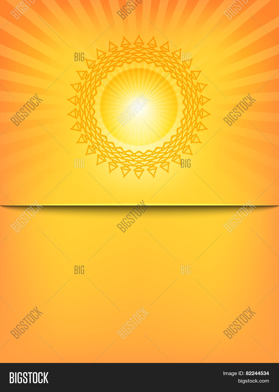 Empty Sun Sunburst Vector & Photo (Free Trial) | Bigstock