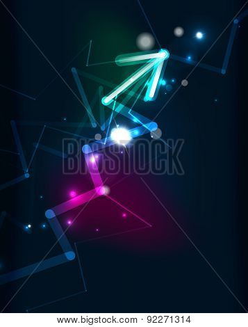 Glowing Arrow Vector & Photo (Free Trial) | Bigstock