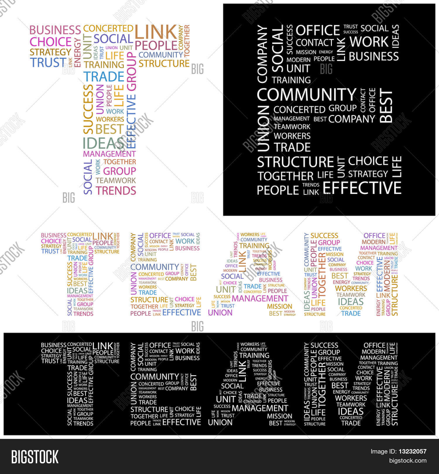 TEAM. Word Collage. Vector & Photo (Free Trial) | Bigstock