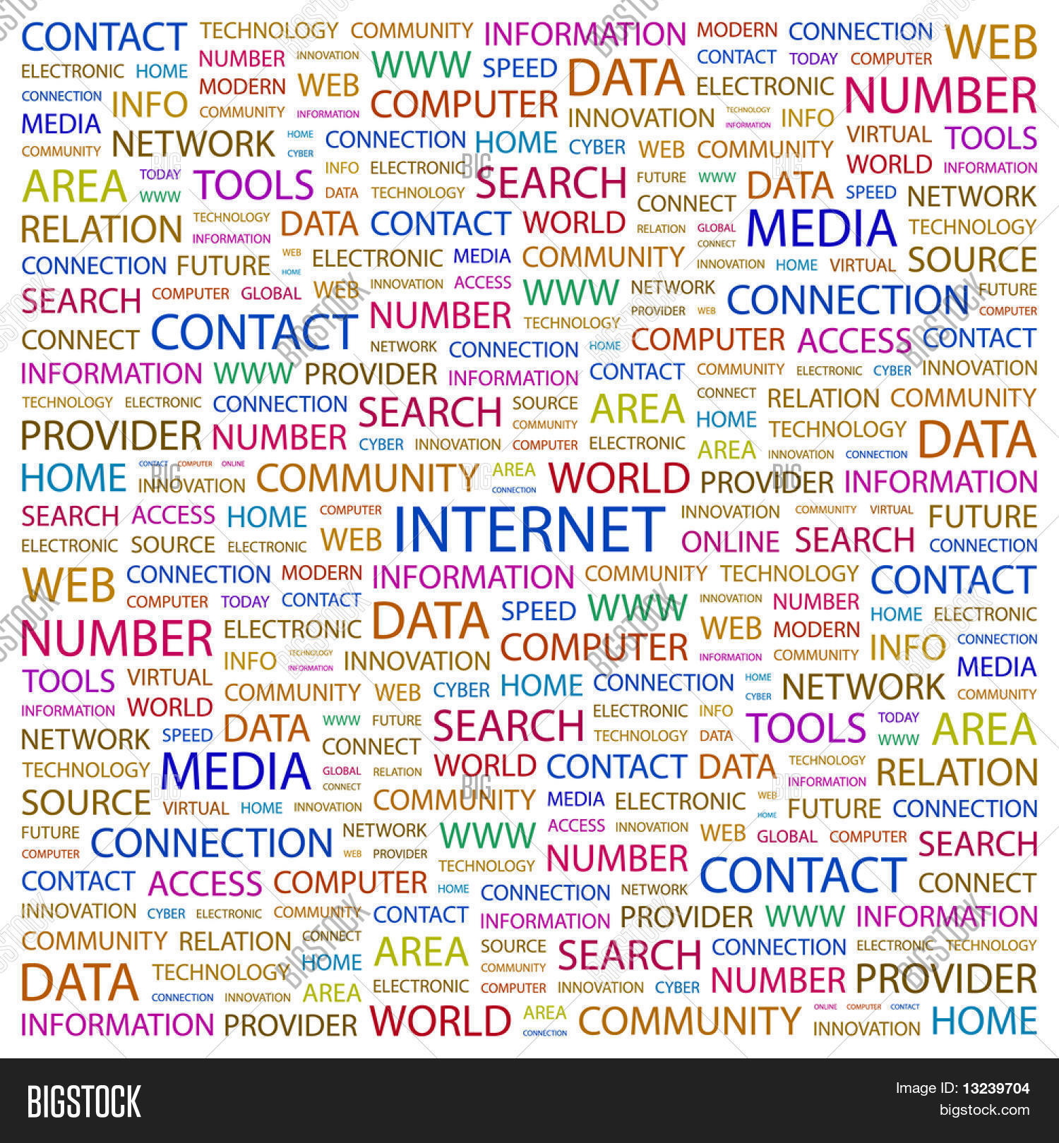 INTERNET. Word Vector & Photo (Free Trial) | Bigstock