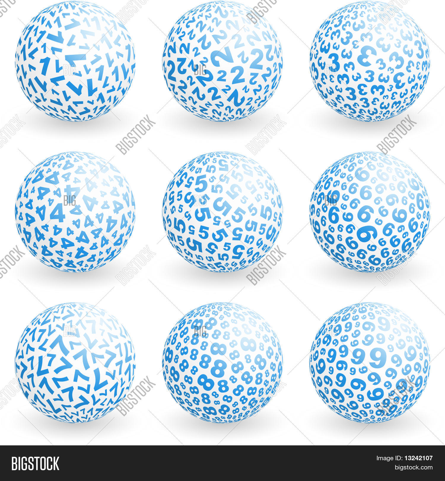 Globe Number Mix. Vector & Photo (Free Trial) | Bigstock