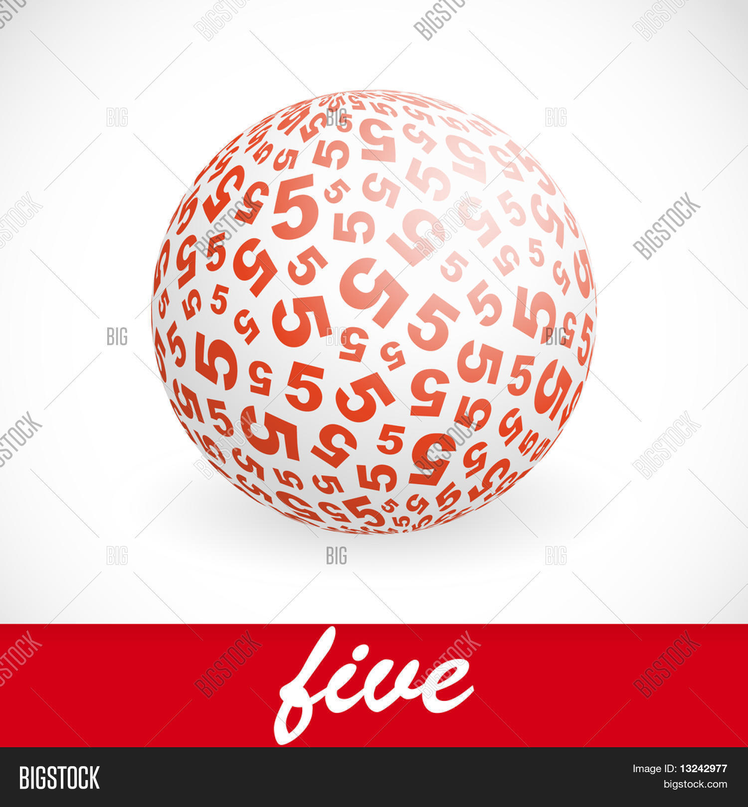 FIVE Globe Number Vector Photo Free Trial Bigstock five-globe-number-vector-photo-free-trial-bigstock