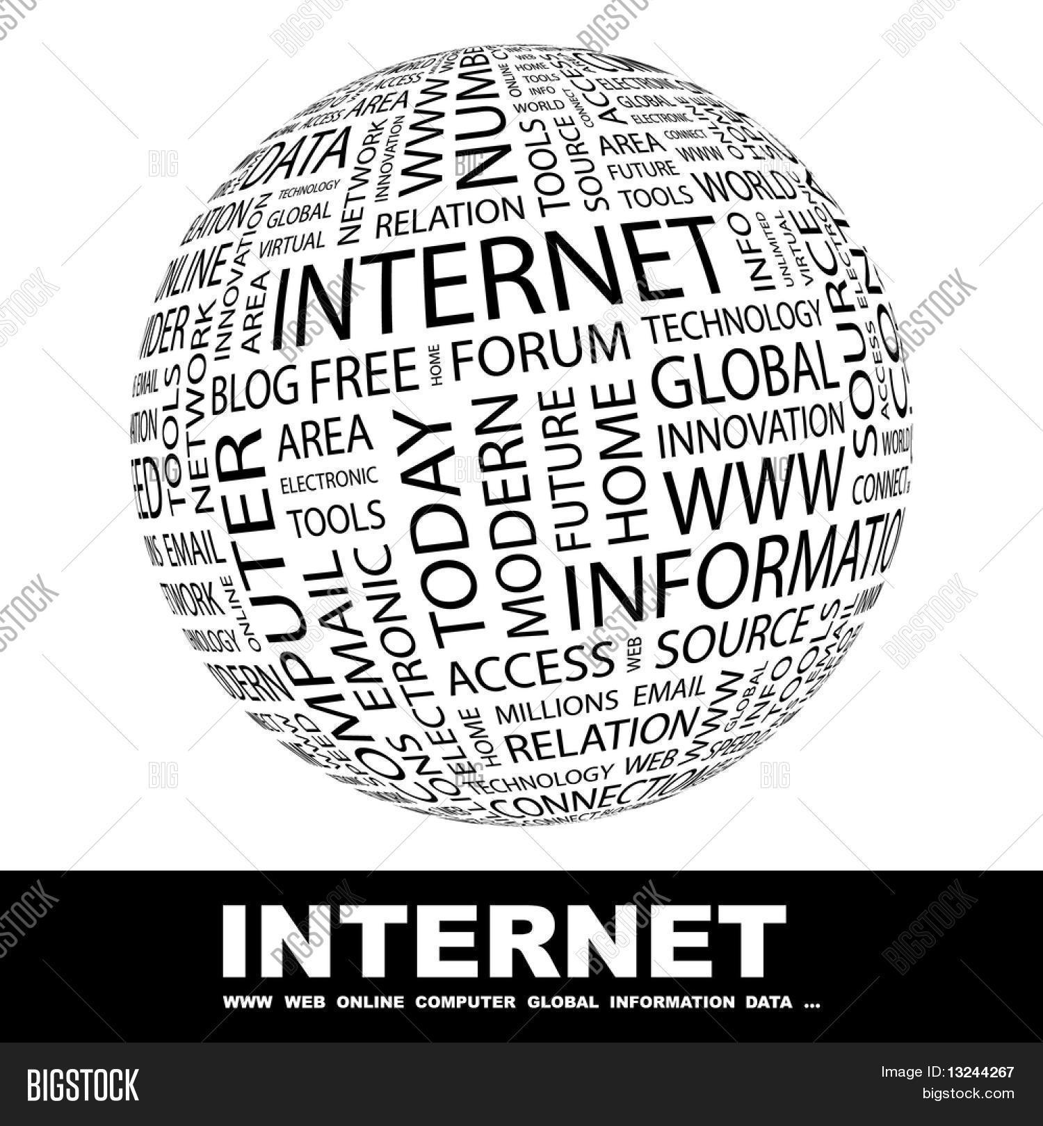 INTERNET. Globe Vector & Photo (Free Trial) | Bigstock
