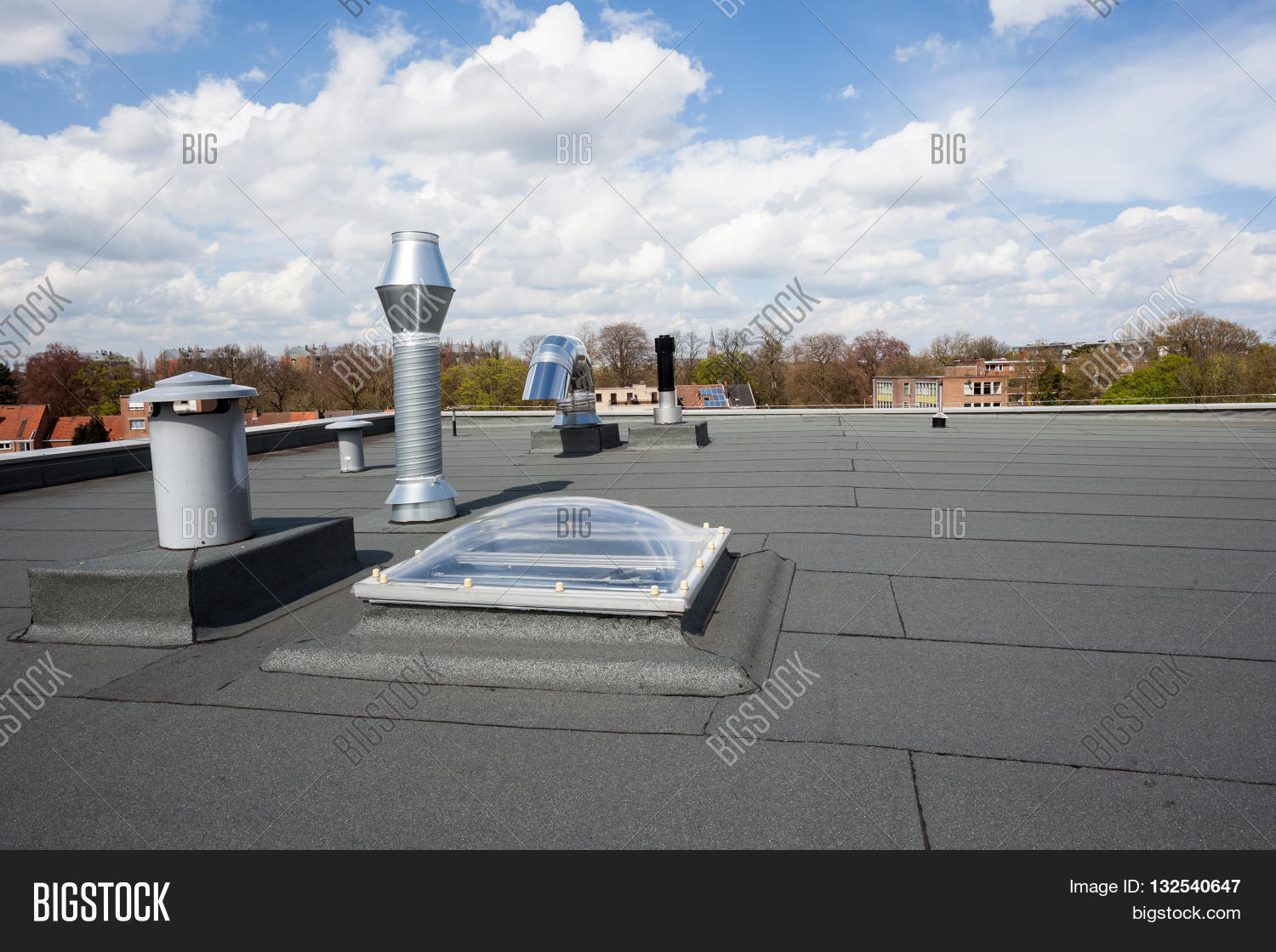 Inox Chimney On Flat Image & Photo (Free Trial) | Bigstock