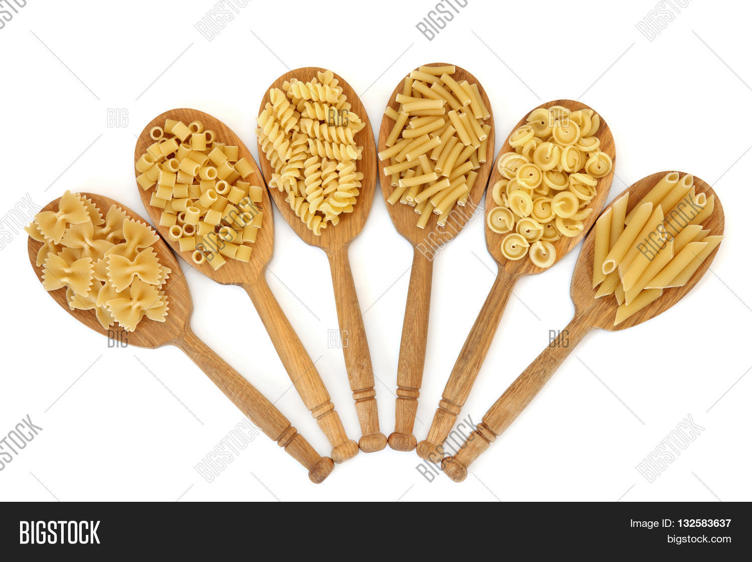 Pasta Dried Food Oak Image & Photo (Free Trial) | Bigstock