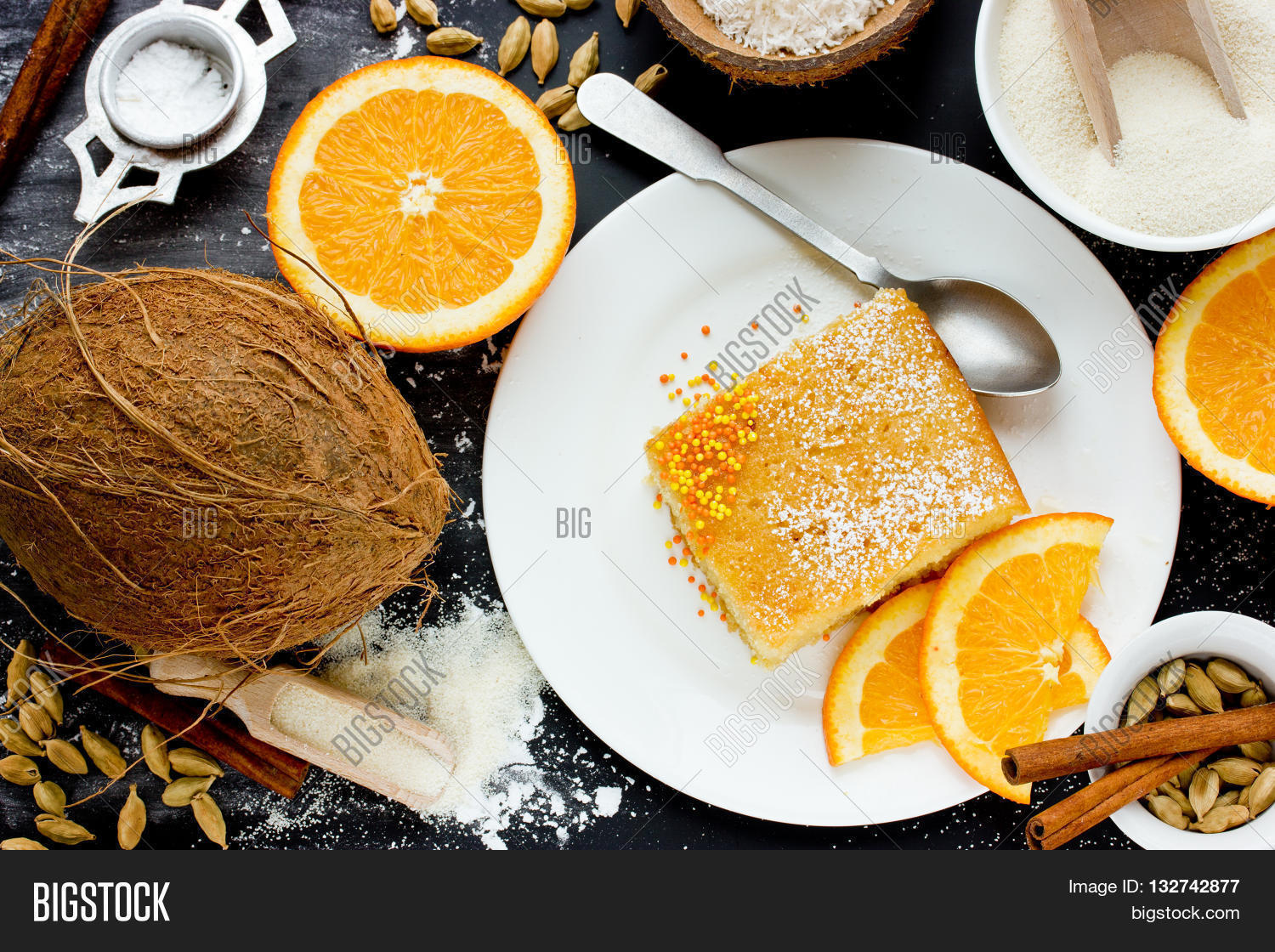 Basbousa (namoora) - Image & Photo (Free Trial) | Bigstock