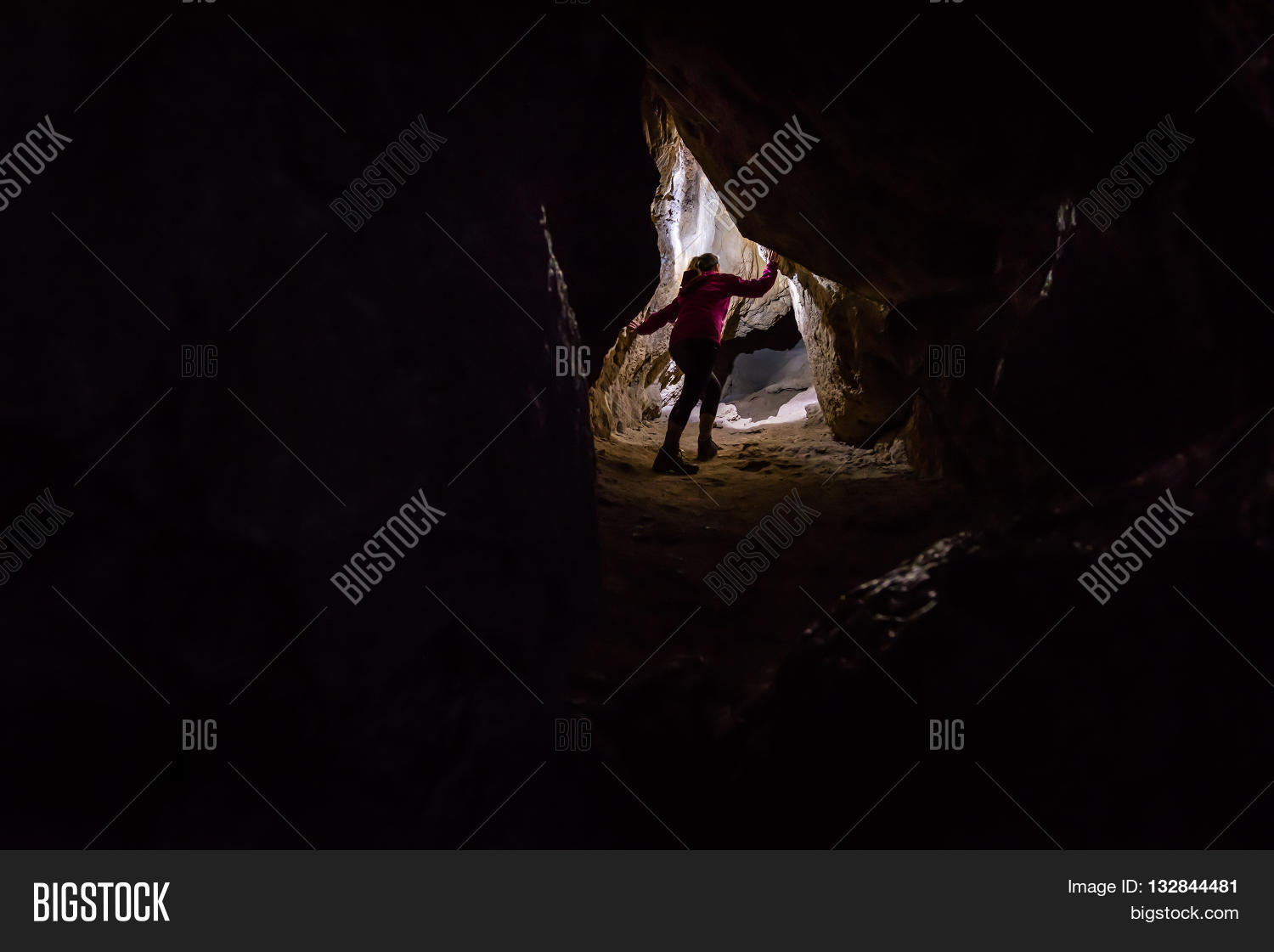 Woman Caver Spelunker Image & Photo (Free Trial) | Bigstock