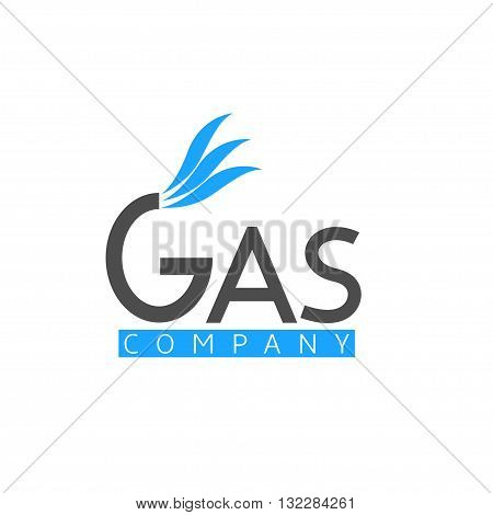 Gas Company Logo Blue Vector & Photo (Free Trial) | Bigstock