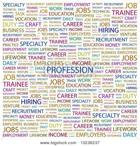 PROFESSION. Word Vector & Photo (Free Trial) | Bigstock
