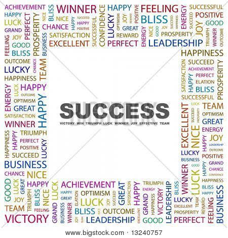 SUCCESS. Word Collage Vector & Photo (Free Trial) | Bigstock
