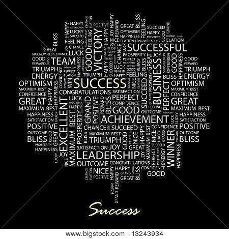 SUCCESS. Word Collage Vector & Photo (Free Trial) | Bigstock