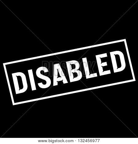 Disabled White Wording Image & Photo (Free Trial) | Bigstock