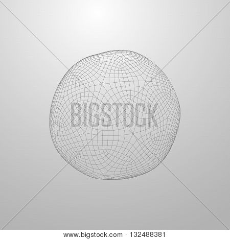 3D Sphere Global Line Vector & Photo (Free Trial) | Bigstock