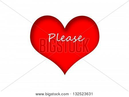 Red Heart Word Please Image & Photo (Free Trial) | Bigstock