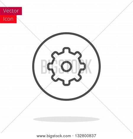 Settings Thin Line Vector & Photo (Free Trial) | Bigstock