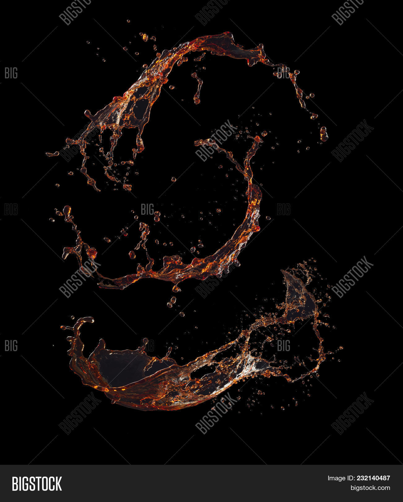 Splash Ink Isolated On Image & Photo (Free Trial) | Bigstock