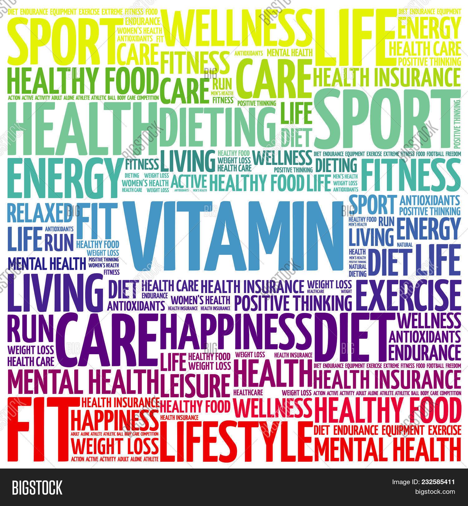 Vitamin Word Cloud Image & Photo (Free Trial) | Bigstock
