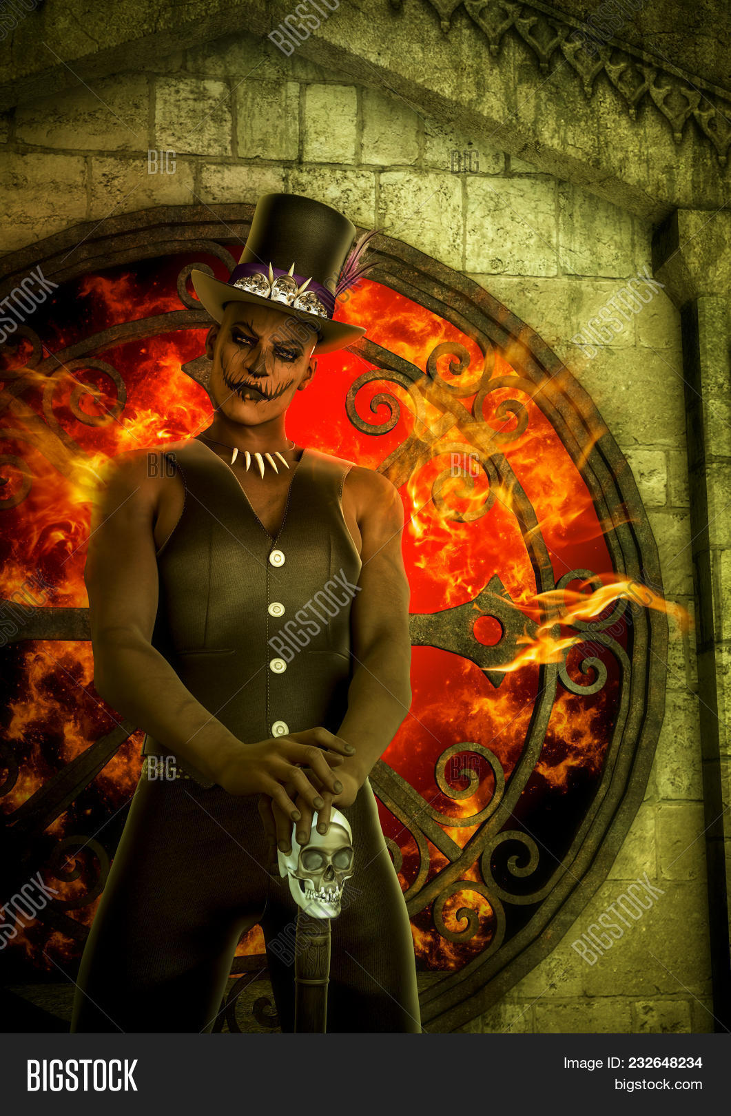 Voodoo Man Circle Image & Photo (Free Trial) | Bigstock