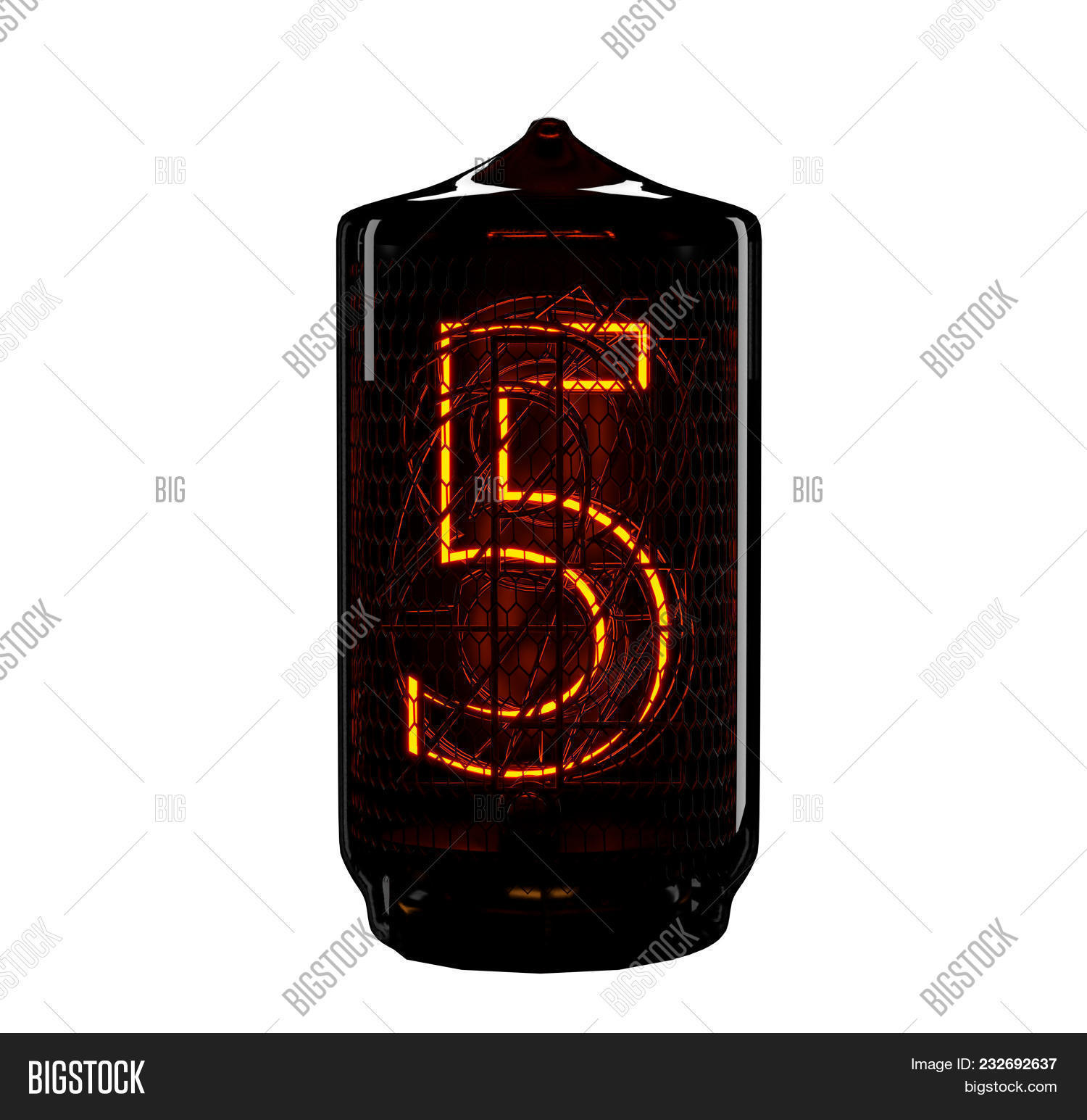Nixie Tube Indicator. Image & Photo (Free Trial) | Bigstock