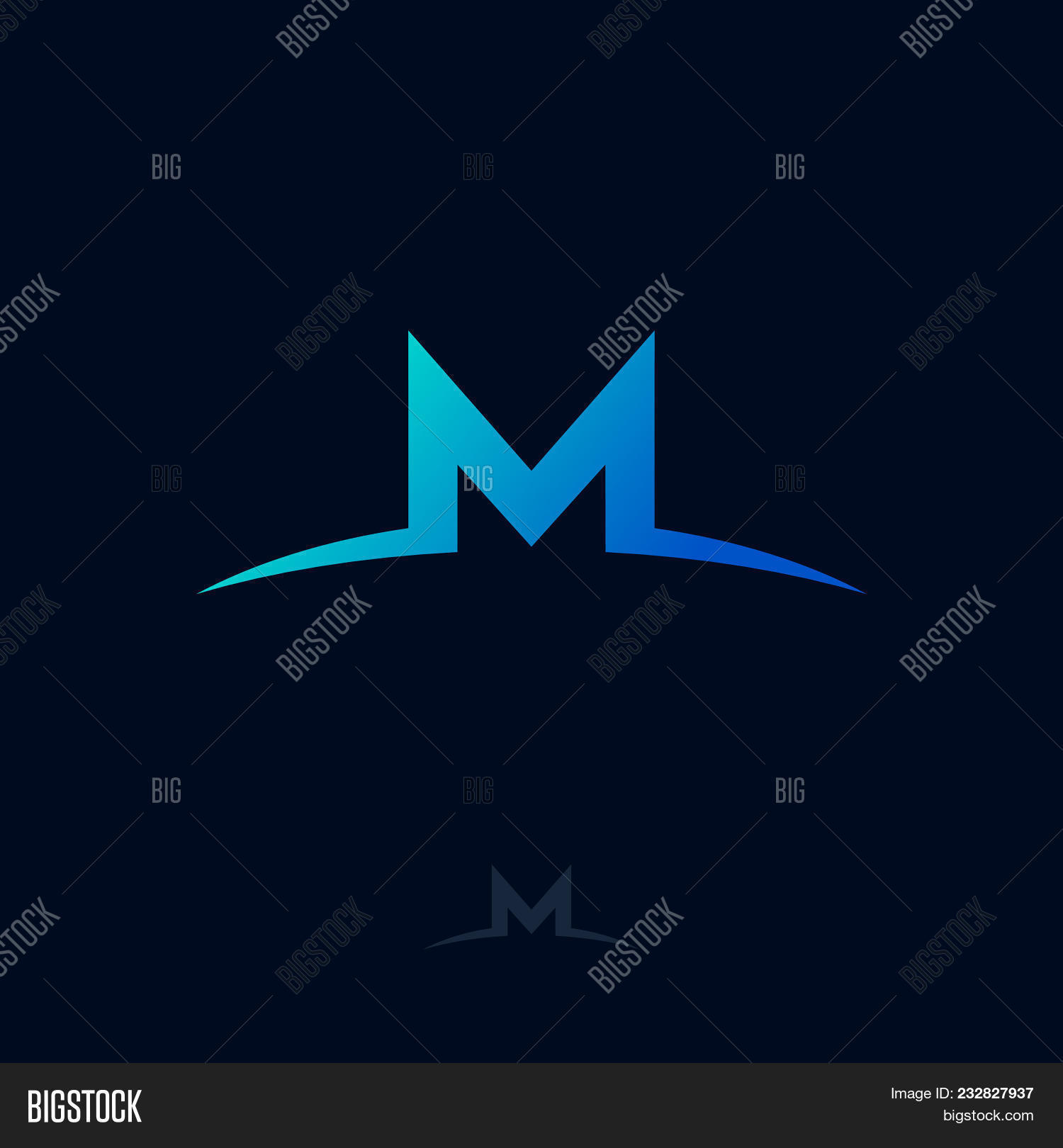 M Logo. M Monogram. Vector & Photo (Free Trial) | Bigstock