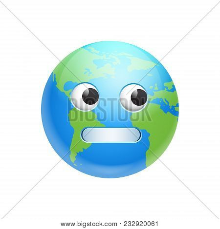 Cartoon Earth Face Vector & Photo (Free Trial) | Bigstock