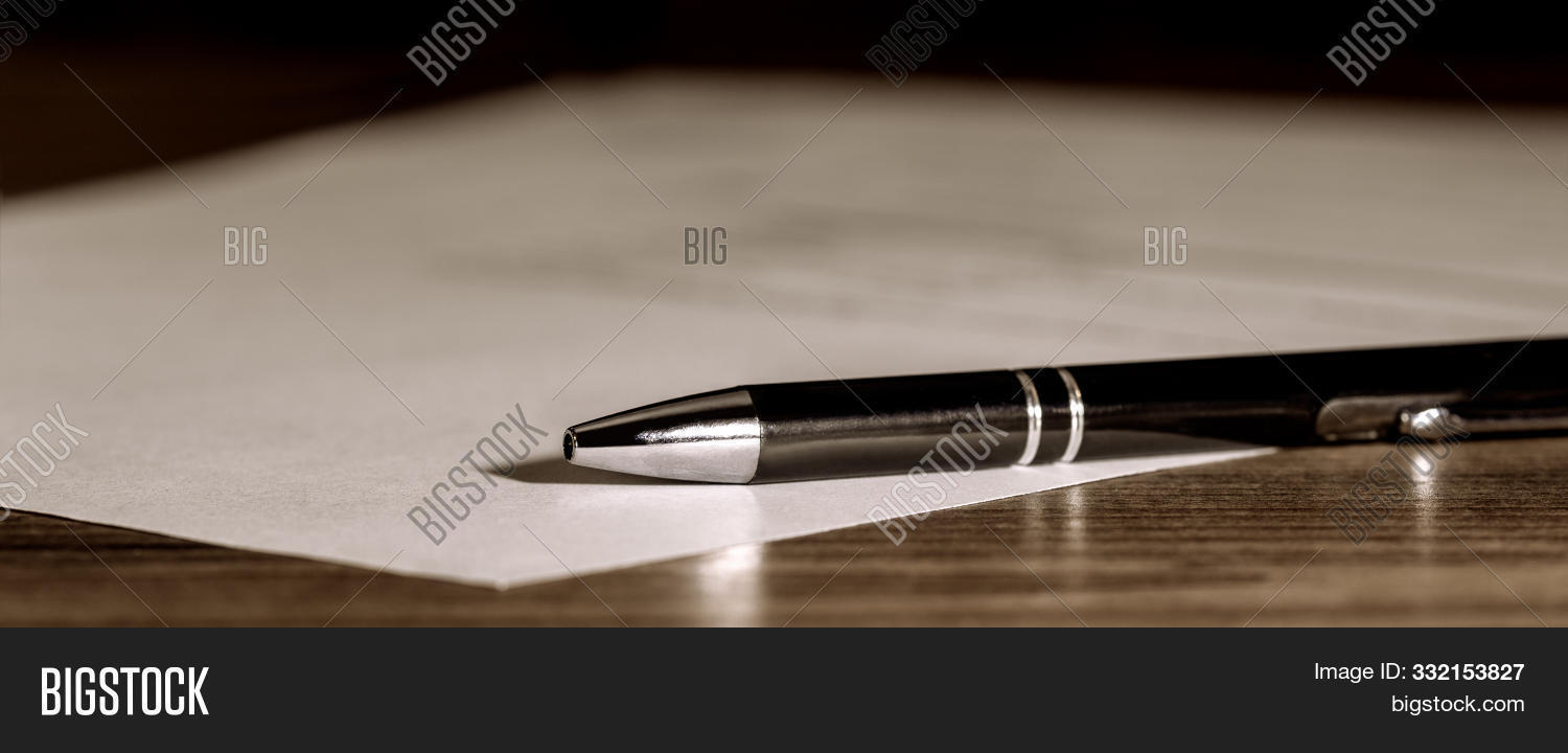 Banner, Pen Paper On Image & Photo (Free Trial) | Bigstock