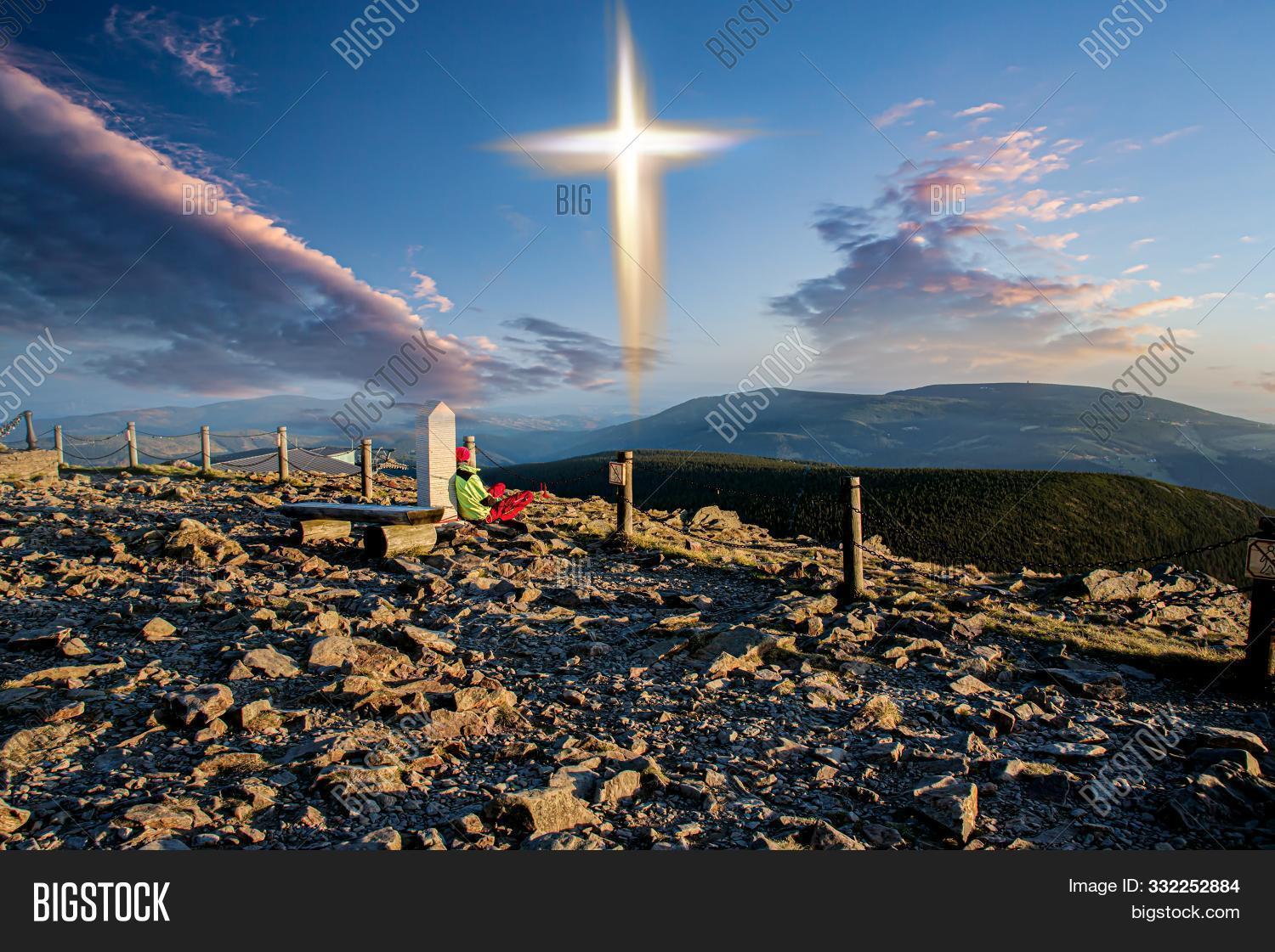 Glowing Cross . All Image & Photo (Free Trial) | Bigstock
