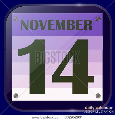 November 14 Icon. Vector & Photo (Free Trial) | Bigstock